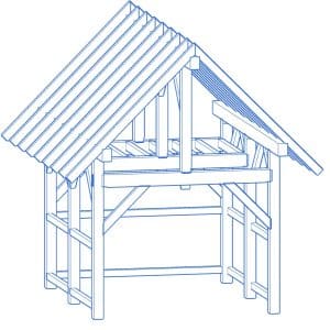 10' x 12' with Half Loft - Star Hill Timberworks