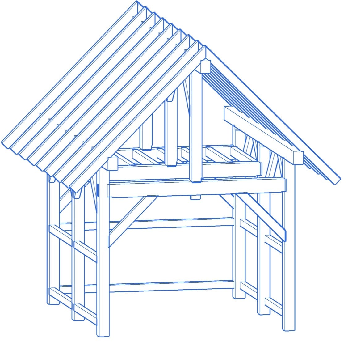 10' x 12' with Half Loft - Star Hill Timberworks