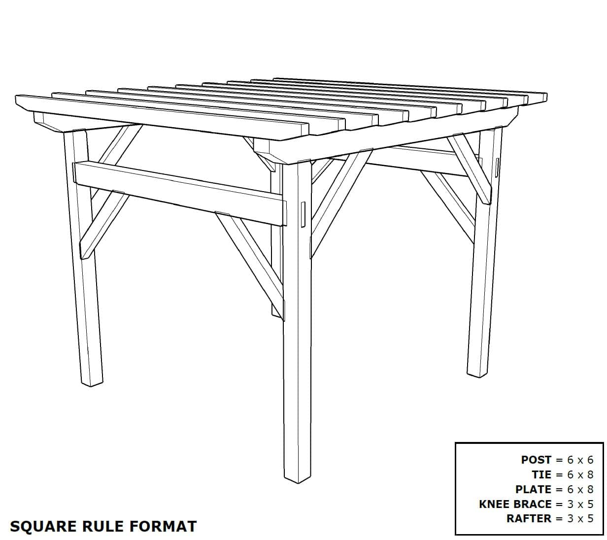 10 x 10 Pavilion - Star Hill Timberworks